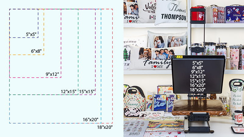 Heat Press Sizes Guide for T-Shirt Printing Business - Galaxy Press