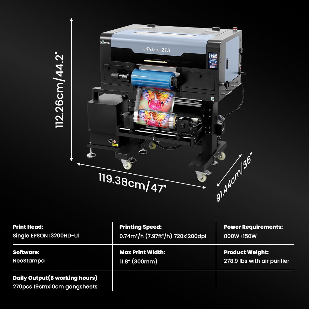 Aries 213 A3 UV DTF Printer - Galaxy Press
